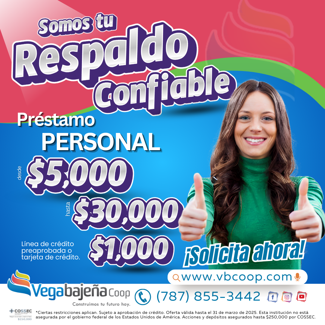 Vegabajena Coop – Préstamos | Cuentas | Tarjetas de Crédito