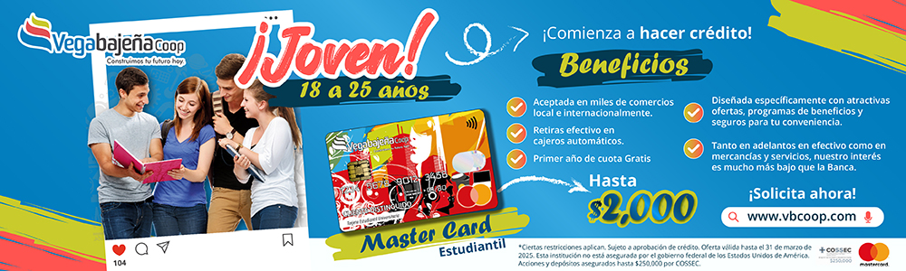 Vegabajena Coop – Préstamos | Cuentas | Tarjetas de Crédito